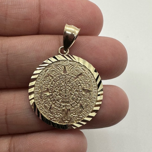 Jewelry | 1kt Gold Aztec Calendar | Poshmark